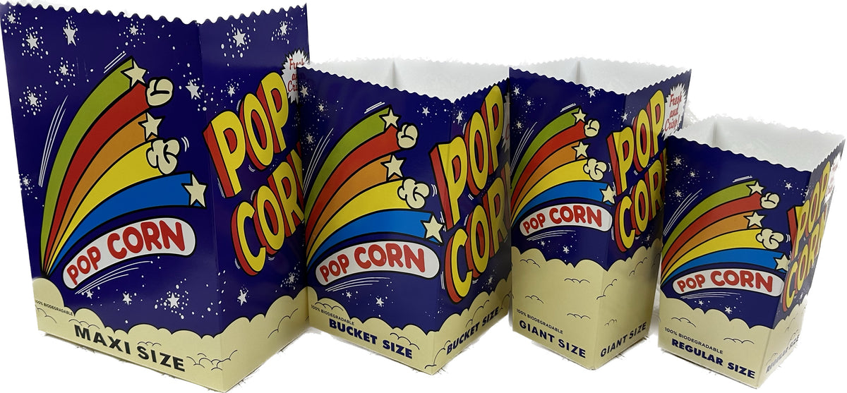 100% Biodegradable Square Buckets | Poppa Corn Corp