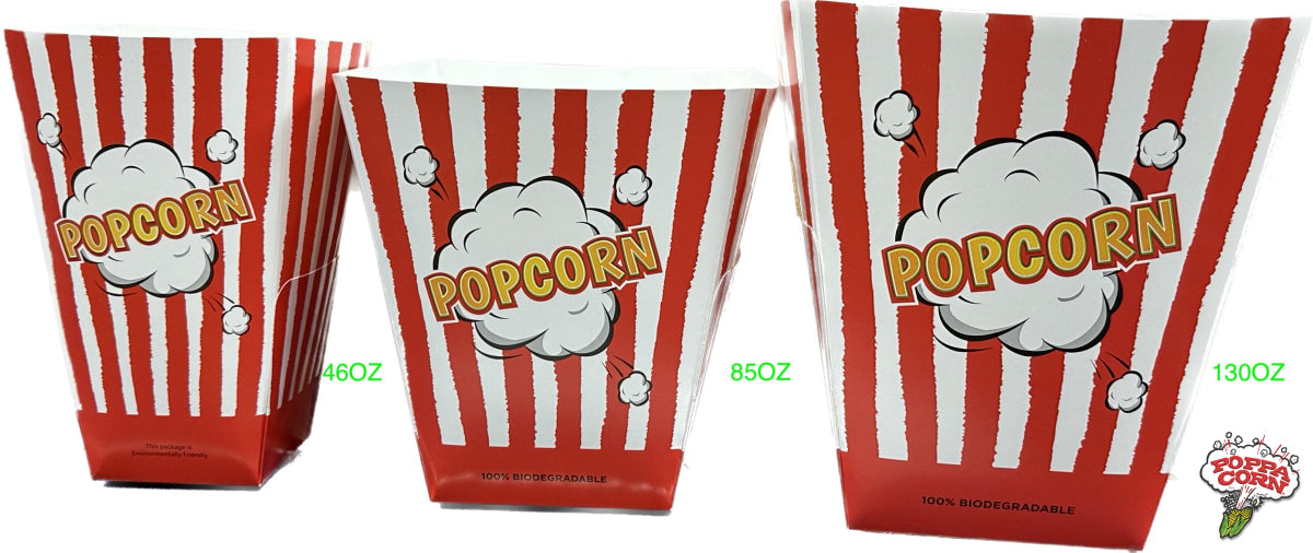 46oz Square Popcorn Bucket All New Design 100% Biodegradable - 450/case ...