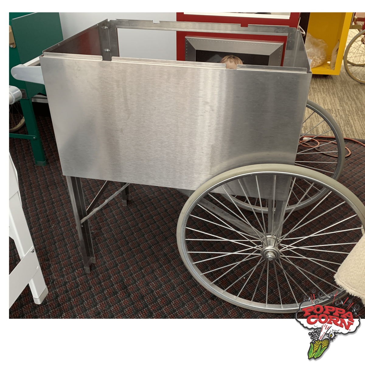 GM2015STU - DEMO Stainless Steel Cart for GM2121NS– Poppa Corn Corp