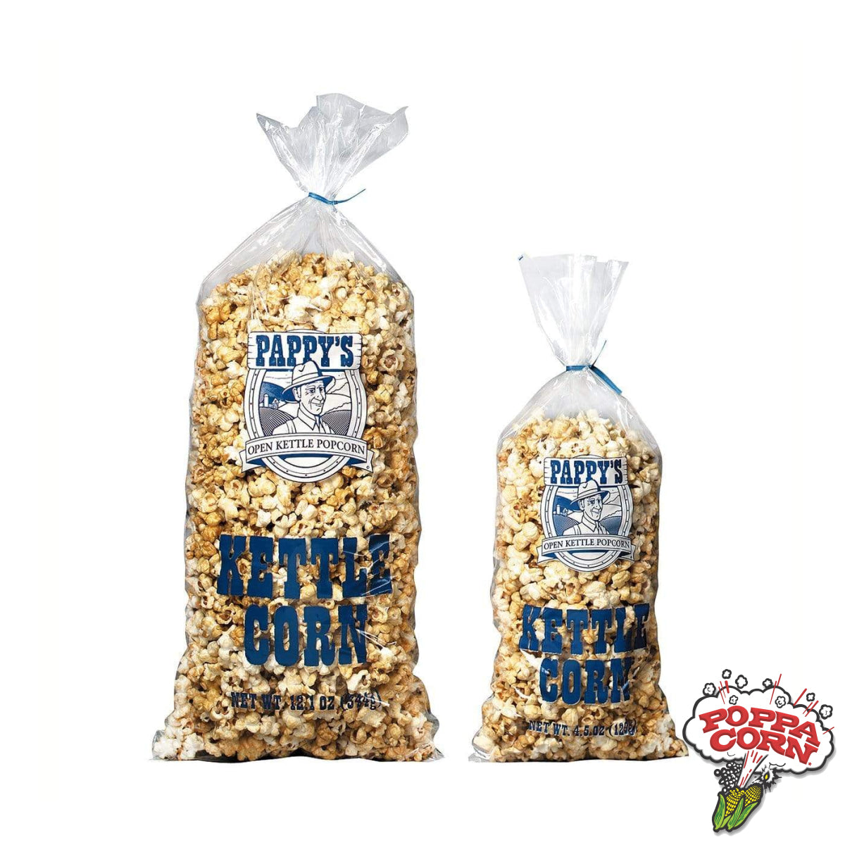 GM2559 - Pappy's Kettle Corn Poly Bags with Ties - 8qt - 1000/Case ...