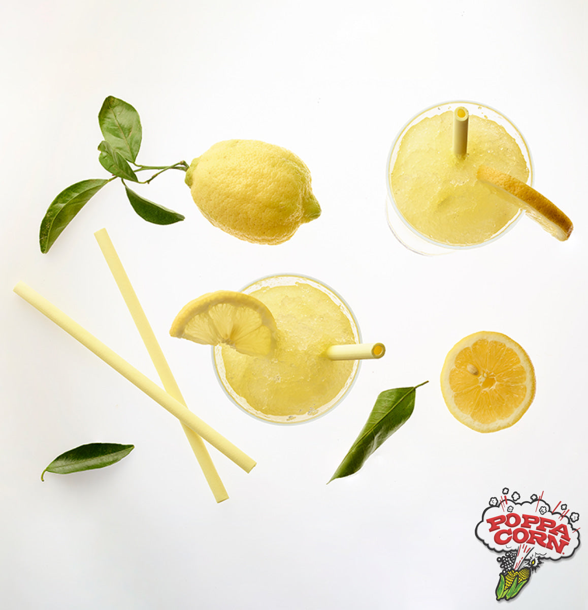 Lemon Edible Straws - 200/case - Item Code: SOR008 | Poppa Corn Corp