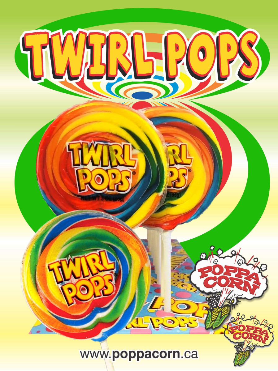 Twirl Pops - 36/Case - POP001 | Poppa Corn Corp